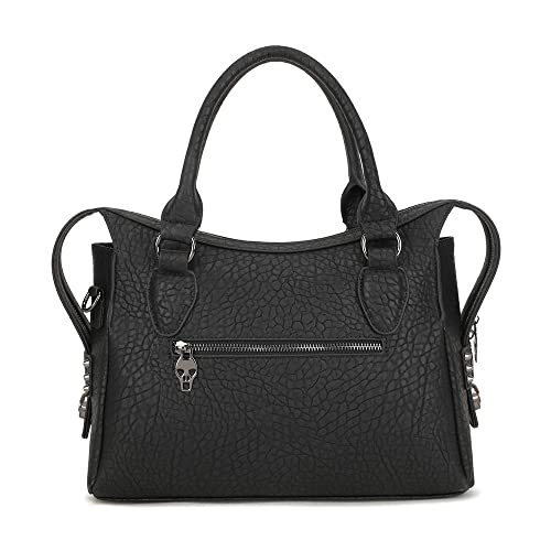 Downupdown Punk Skull Black Rivet Shoulder Bag Women Purse Casual Handbag