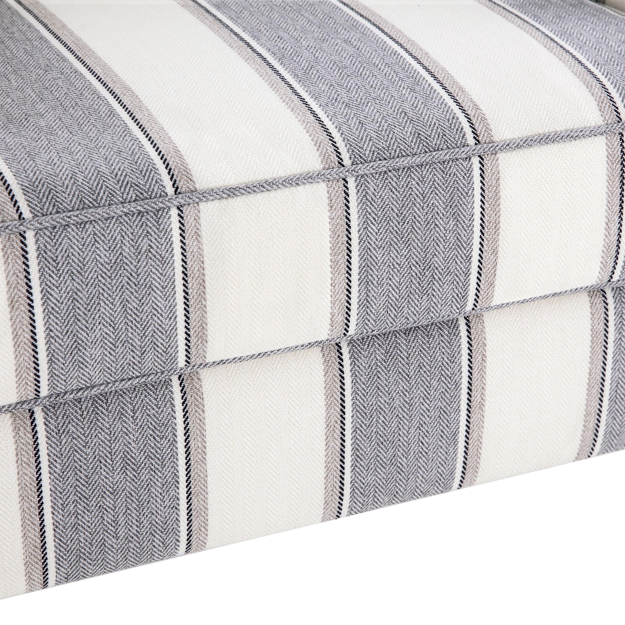 HUIMO Printed Accent Chair Upholstered Linen Fabric Living Room Chair with Rivet Comfy Armchair with Hold up to 300lb Capacity Reading Sofa Chair for Bedroom, Study (1, Wide Stripe Grey)
