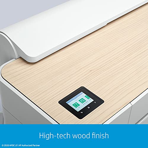HP DesignJet Studio Wood Large Format Plotter Printer - 36", with Roll Cover, Auto Sheet Feeder, Media Bin & Stand (5HB14A)