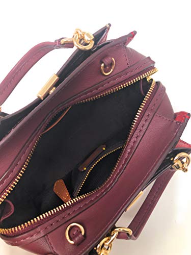 Coach Dreamer 21 In Signature Canvas With Snakeskin Detail Satchel Crossbody (Tan Red Apple)