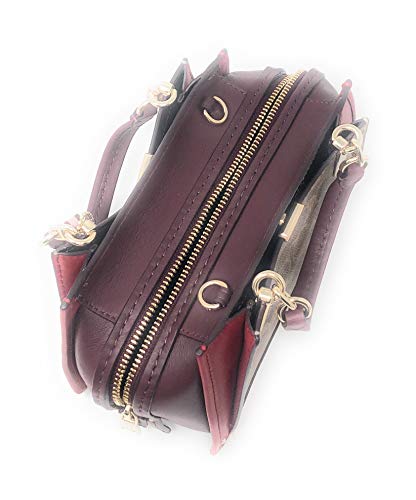 Coach Dreamer 21 In Signature Canvas With Snakeskin Detail Satchel Crossbody (Tan Red Apple)