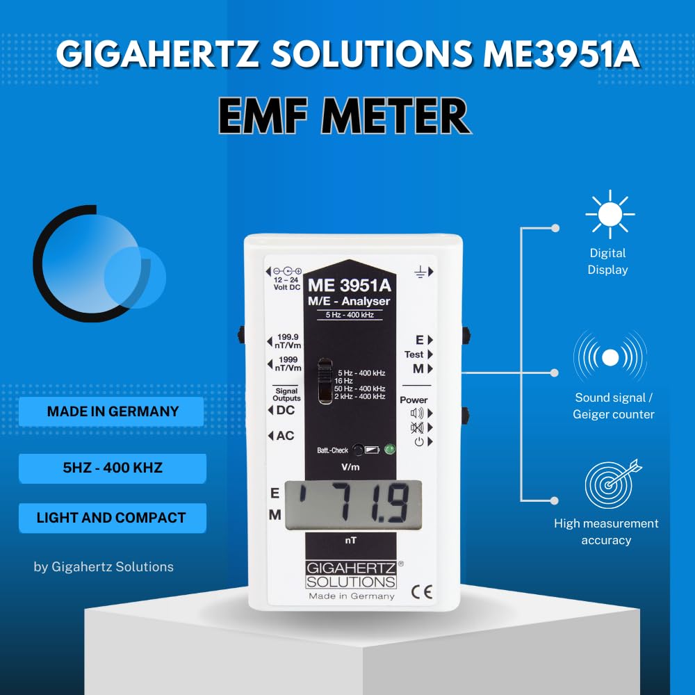 GIGAHERTZ SOLUTIONS ME3951A EMF Meter Kit 5Hz - 400kHz