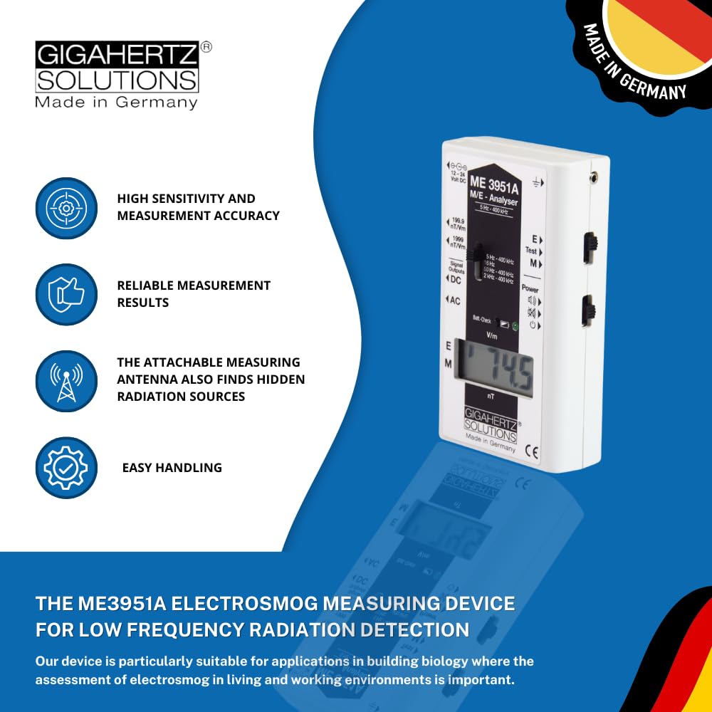 GIGAHERTZ SOLUTIONS ME3951A EMF Meter Kit 5Hz - 400kHz