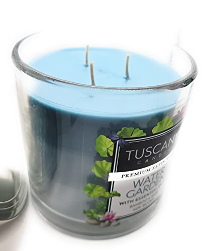 Water Garden Premium Satin Wax 3-Wick Scented Candle