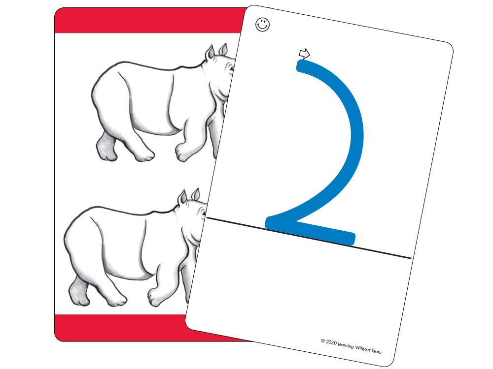 Learning Without Tears 1-2-3 Touch & Flip Sensory Cards- Get Set for School Series- Pre-K and Transitional Kindergarten Manipulative- Tracing, Counting, Sequencing, Math Skills - School or Home Use
