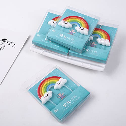 Rainbow Happy Birthday Candle,Colorful Cute Cloud Candles,Creative Fun Long Thin Baby Kids Children Candles,Party Supplies,Cake Decoration