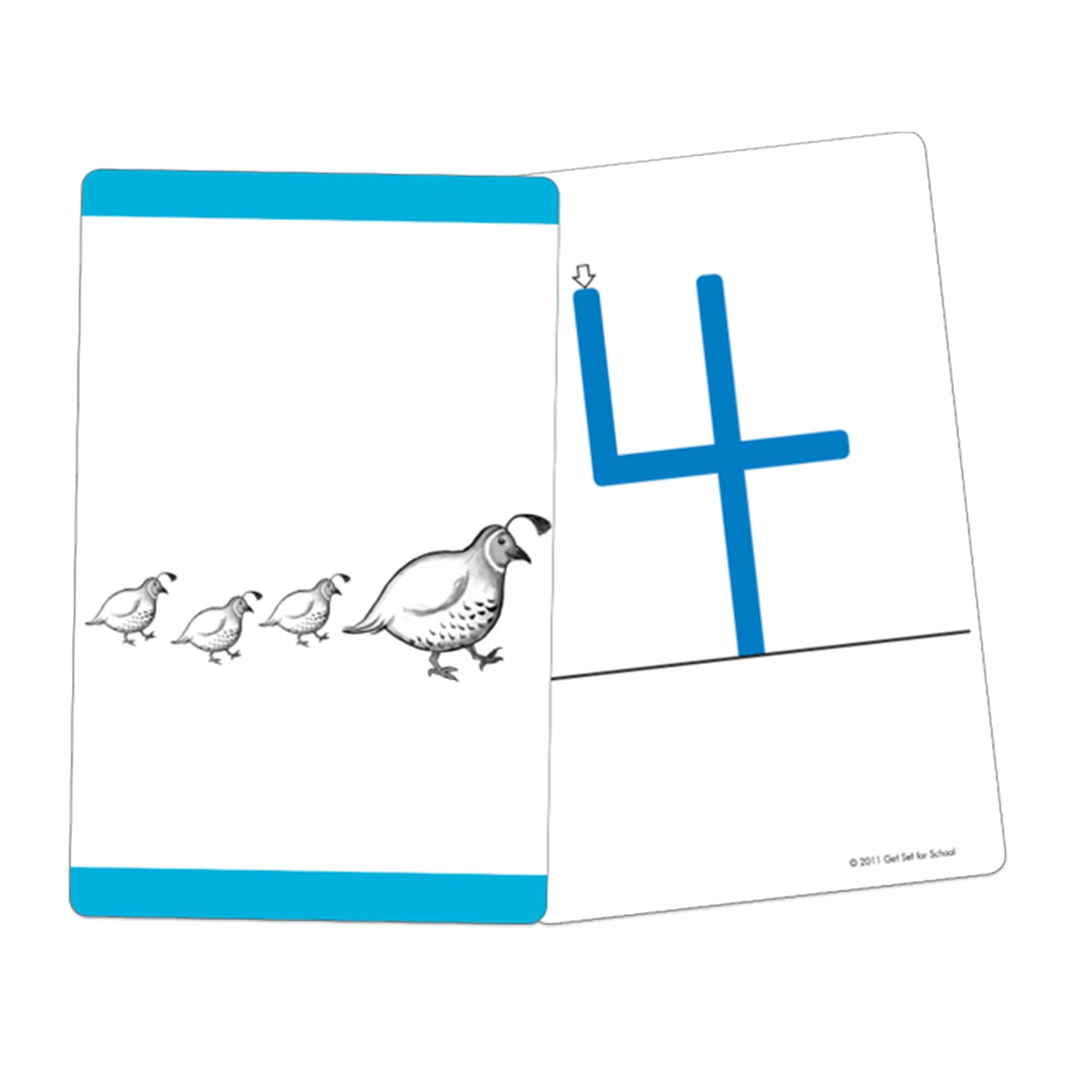 Learning Without Tears 1-2-3 Touch & Flip Sensory Cards- Get Set for School Series- Pre-K and Transitional Kindergarten Manipulative- Tracing, Counting, Sequencing, Math Skills - School or Home Use