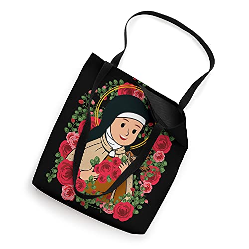 St Therese of Lisieux Kids Little Flower Rose Catholic Saint Tote Bag