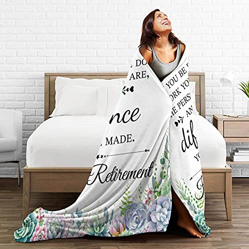 Happy Retirement Gifts for Women Men 2021 Retirement Gifts Ultra-Soft Throw Blankets Flannel Blanket for Bedding Sofa (Retirement 2, 60"x50")