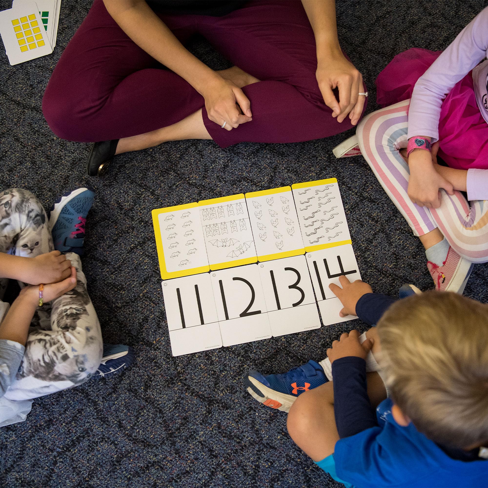 Learning Without Tears 1-2-3 Touch & Flip Sensory Cards- Get Set for School Series- Pre-K and Transitional Kindergarten Manipulative- Tracing, Counting, Sequencing, Math Skills - School or Home Use