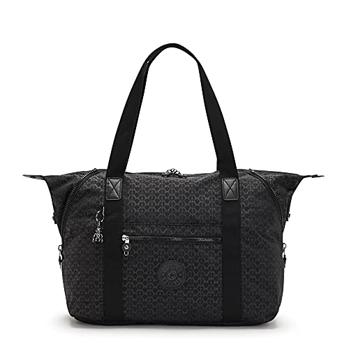 Kipling Art Medium Printed Tote Bag Signature Emb