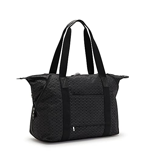 Kipling Art Medium Printed Tote Bag Signature Emb