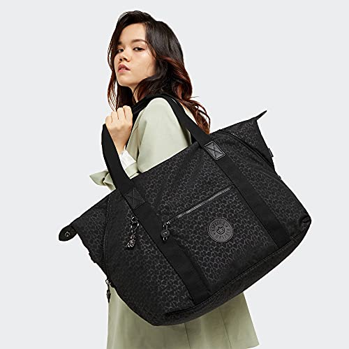 Kipling Art Medium Printed Tote Bag Signature Emb