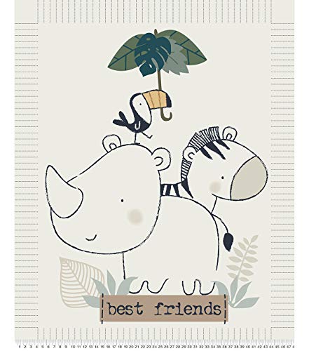 Animal Best Friends No Sew Throw Kit - 48inX60in. 2 Prints. Reversible Blanket.