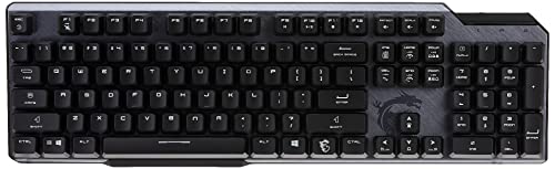 MSI Mechanical Gaming Keyboard, Clicky Kailh Box White Switches, RGB Mystic Light (Vigor GK50 Elite BW)