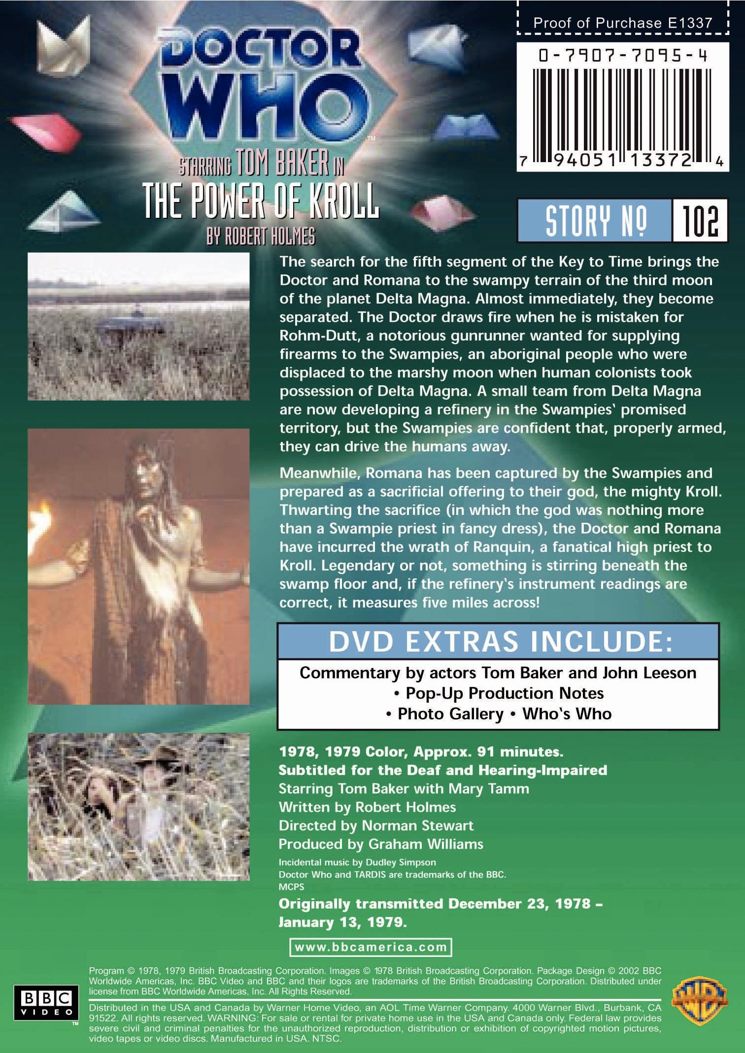 Doctor Who: The Power of Kroll - Story 102 (The Key to Time Series, Part 5) [DVD]