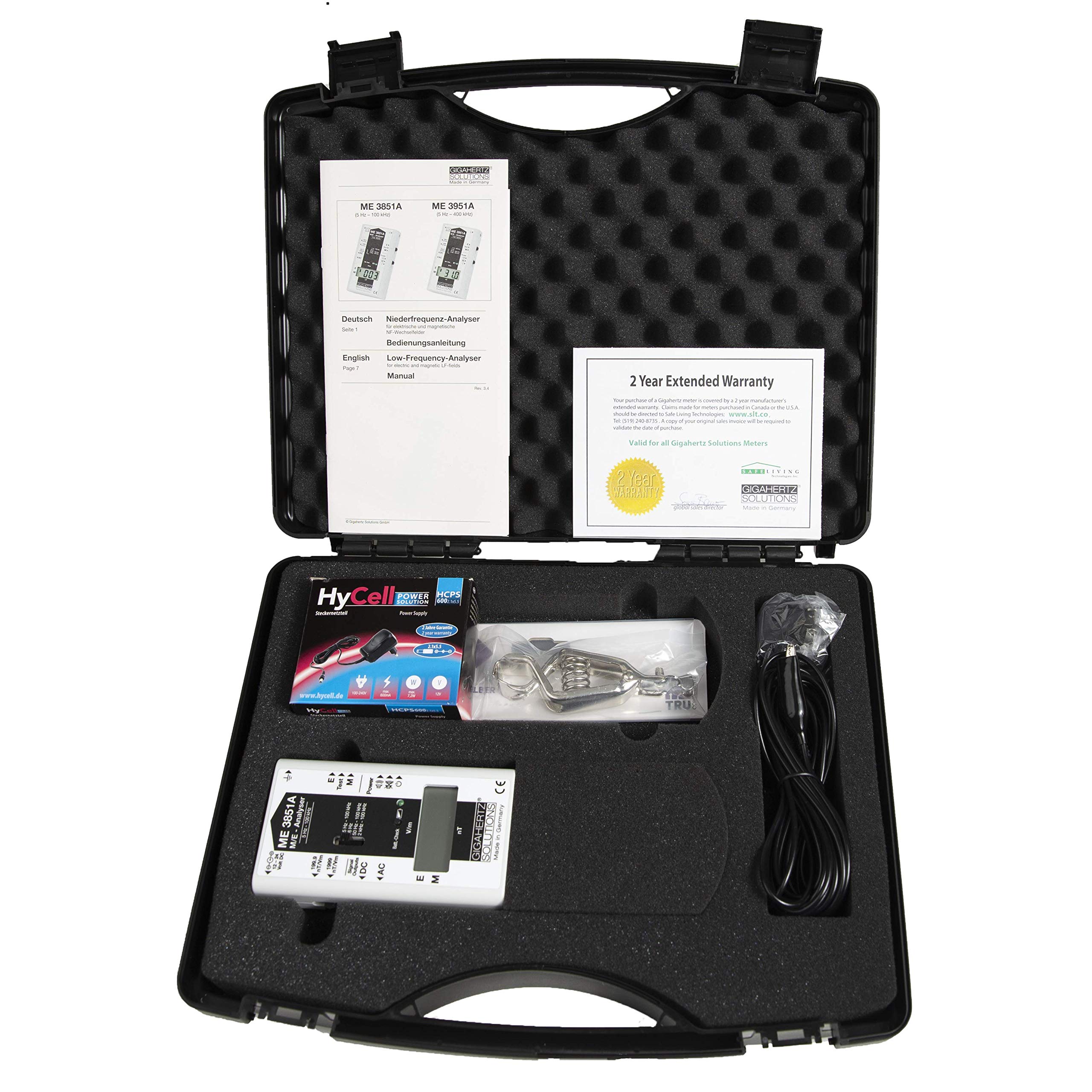 GIGAHERTZ SOLUTIONS ME3851A Professional EMF Meter 5Hz - 100kHz with Frequency Filter