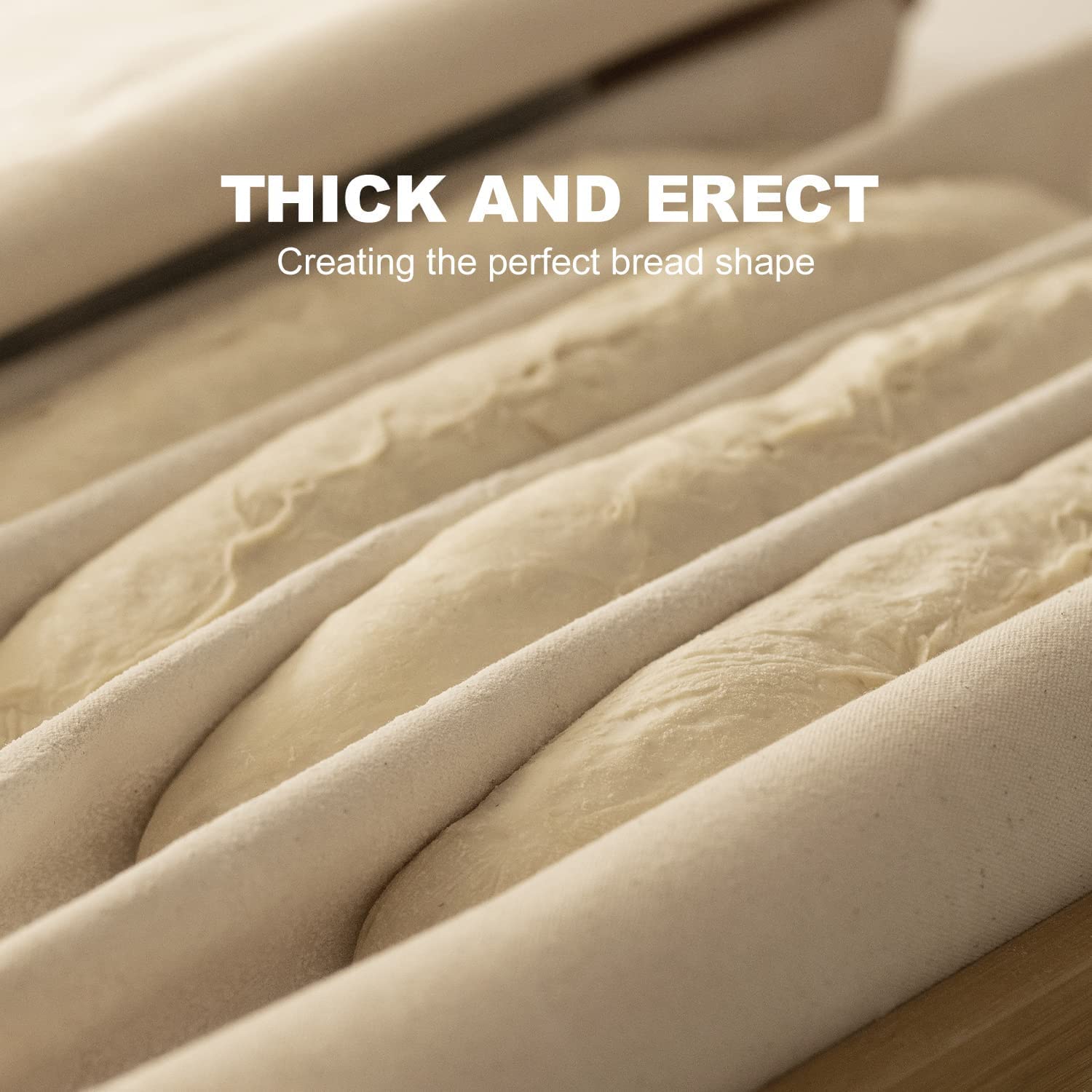 Professional Bakers Couche Extra Large 35 x 26 Inch,100% Natural Flax Linen Pastry Proofing Cloth for Bread Dough Baking,Non-Stick Heavy Baking Bread Cloth for Baguettes,Loaves,Ciabatta