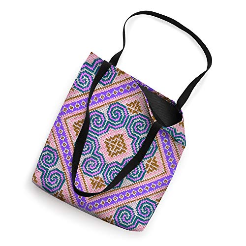 Hmong Tote Bag Cross stitch Printed - Hmong Creations Tote Bag