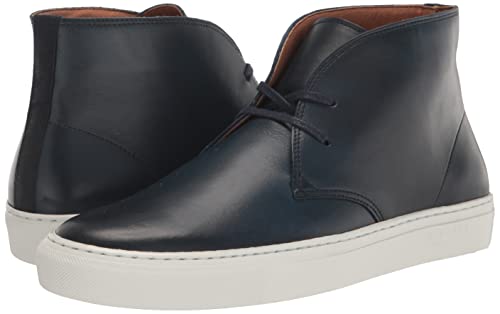 Ted Baker Men's CLARECB Burnished Leather Boot Chukka, Navy, 12