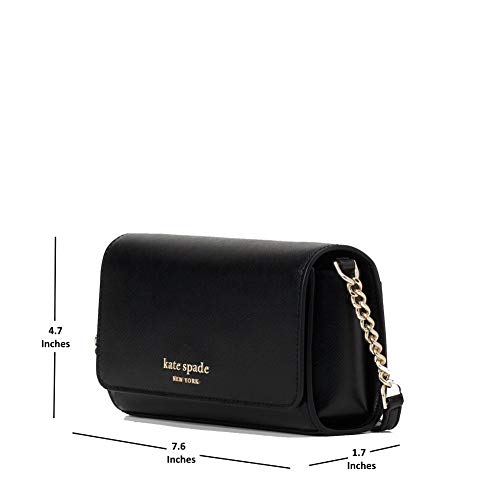 Kate Spade New York Staci Small Flap Crossbody Bag in Black