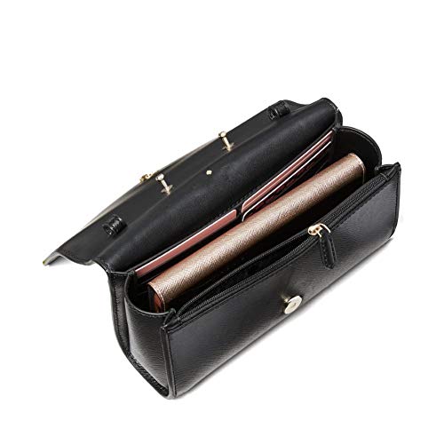 Kate Spade New York Staci Small Flap Crossbody Bag in Black