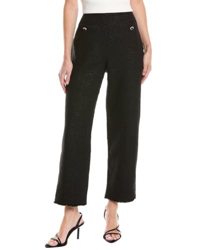 Ted Baker Katyyt Straight Leg Trousers with Welt Pockets Black 2 (US 6)
