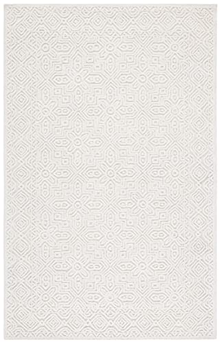 SAFAVIEH Textural Collection 8' x 10' Ivory TXT101A Handmade Premium Wool Area Rug