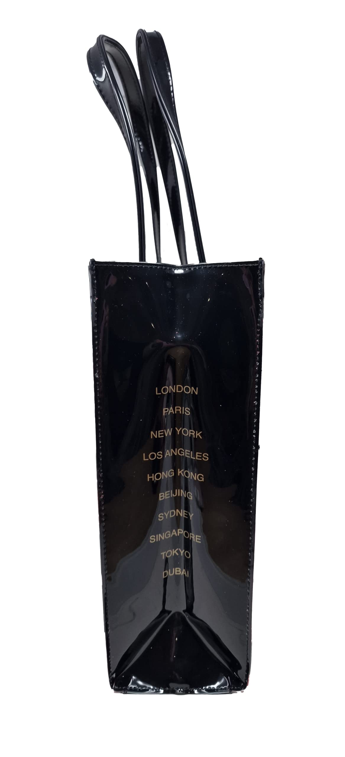 Ted Baker Camocon Retro Flood Small Pritnted Icon Tote Bag Grab Bag PVC, Black, Small
