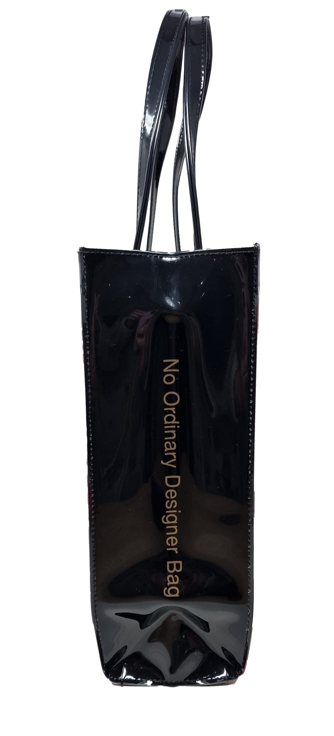 Ted Baker Camocon Retro Flood Small Pritnted Icon Tote Bag Grab Bag PVC, Black, Small