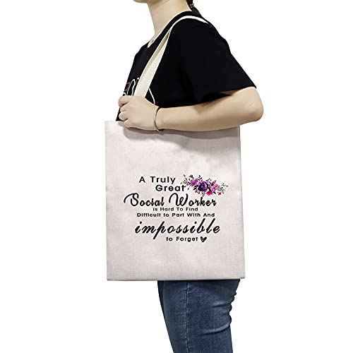 TSOTMO Social Worker Gifts Social Work Month Gift Appreciation Gift For Employee Practitioner Office Gift Women Official Job Gift (Great Worker canvas)