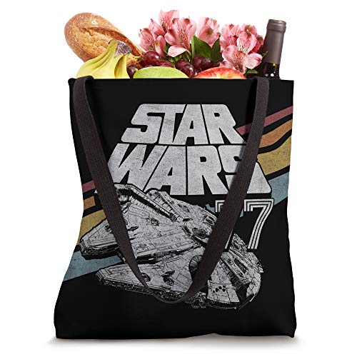 Star Wars 77 Millennium Falcon Retro Tote Bag
