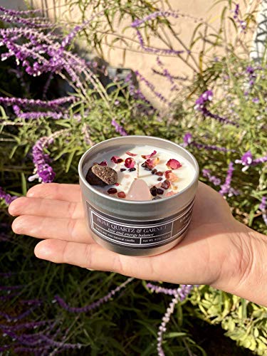 Intention Candle, Love and Energy Balance, Gemstones - Soy Candles for Prosperity, Ritual and Meditation. Explore now!