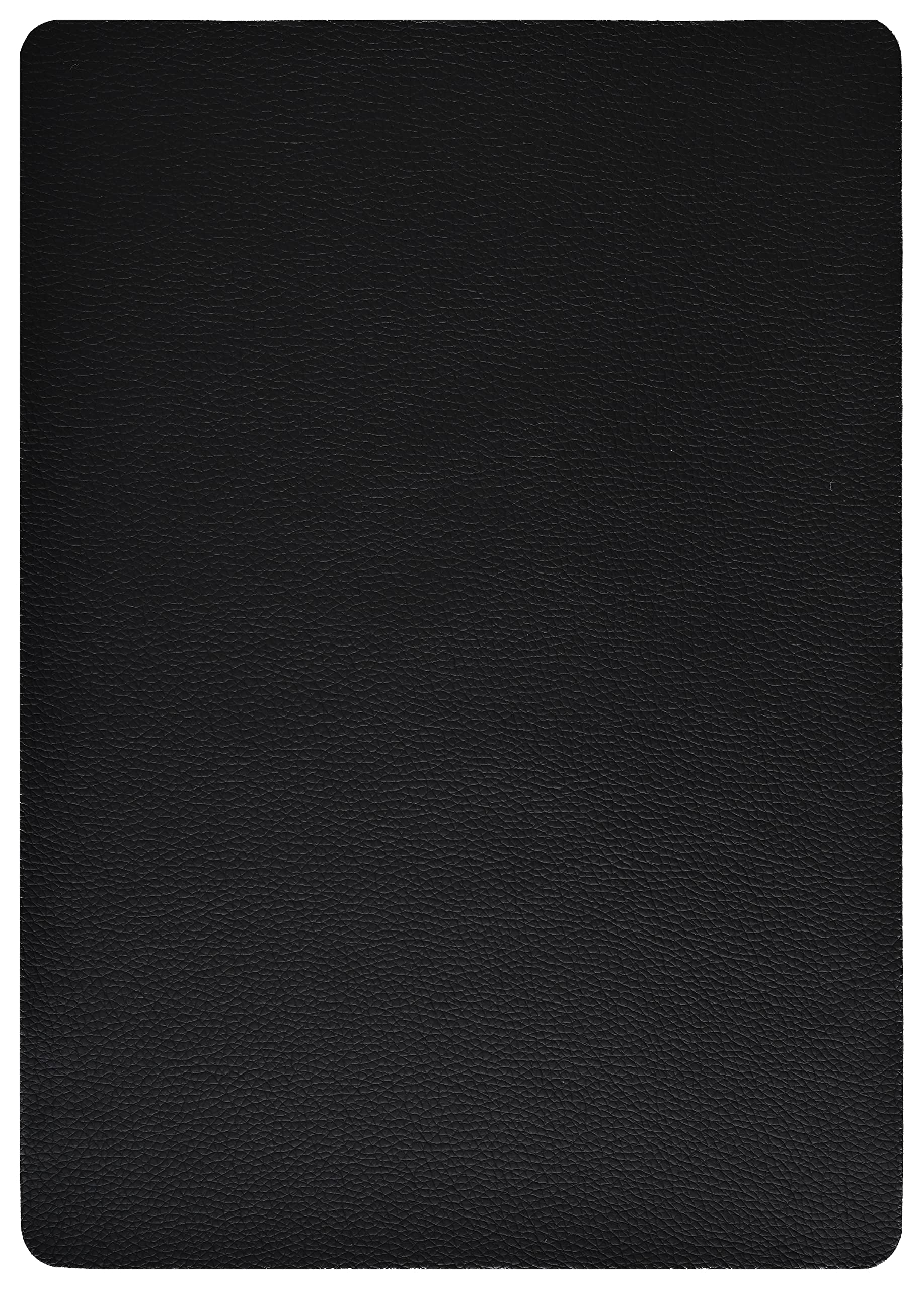 Johnson & Smith Leather Patch - Large 8"x11" Leather Repair Patch - Self Adhesive Leather Repair Patches for Furniture - Couch, Car Seats, Chair Repair with 3M Adhesive - Black Textured
