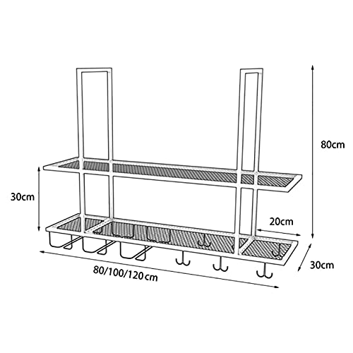 JHHL Ceiling Shelf Hanging, for Storage Wine Glass Bottle,Wall Mounted Storage Shelves, Book Shelf Organizer Display Rack for Bedroom/Bathroom/Living Room/Kitchen