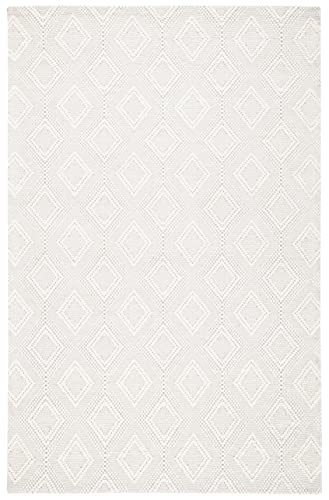 Safavieh Marbella Collection 5' x 8' Ivory MRB306A Handmade Premium Wool Living Room Dining Bedroom Area Rug