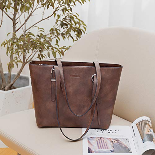 WESTBRONCO Purses For Women Vegan Leather Purses and Handbags Large Ladies Tote Shoulder Bag