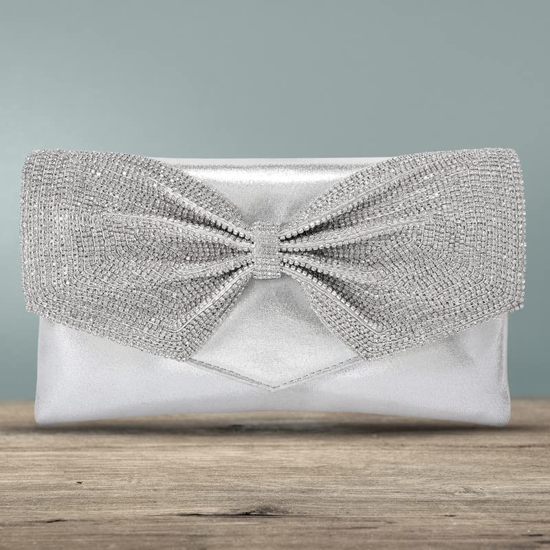 Aheli Indian Clutch Purses for Women Wedding Handmade Evening Handbags Party Bridal Clutch (C09S)
