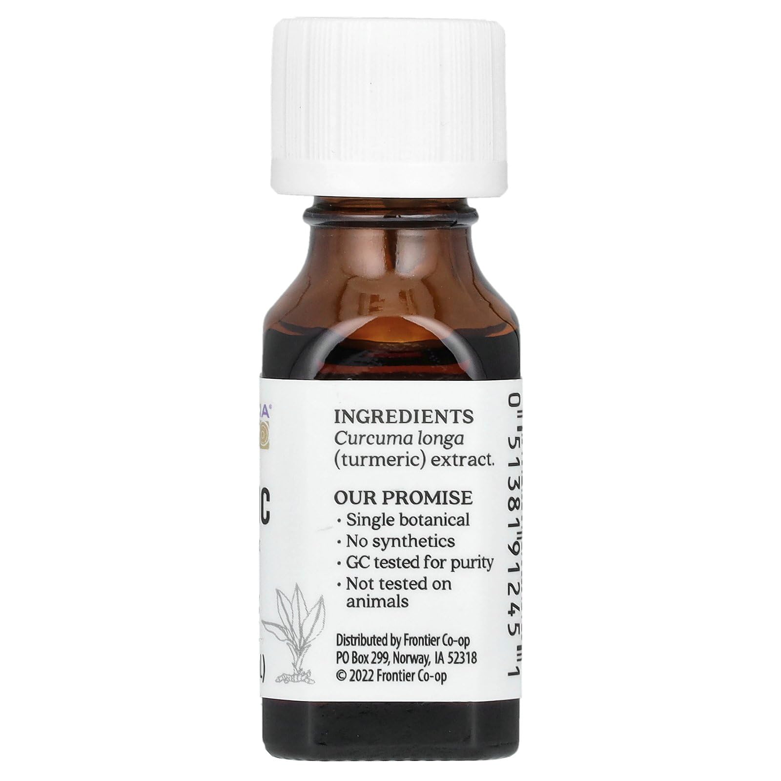 Aura Cacia Turmeric CO2 Extract | GC/MS Tested for Purity | 15ml (0.5 fl. oz.)