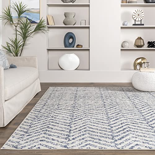 nuLOOM Rosanne Geometric Area Rug, 10' x 13', Blue