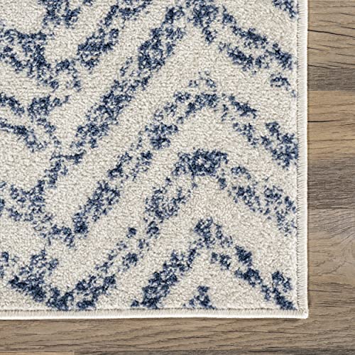 nuLOOM Rosanne Geometric Area Rug, 10' x 13', Blue