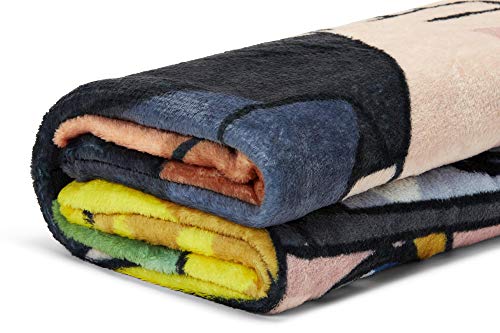 JUST FUNKY Naruto Shippuden Naruto Uzumaki Character Fleece Throw Blanket | Features Naruto Performing A Jutsu Attack | 60 x 45 Inches