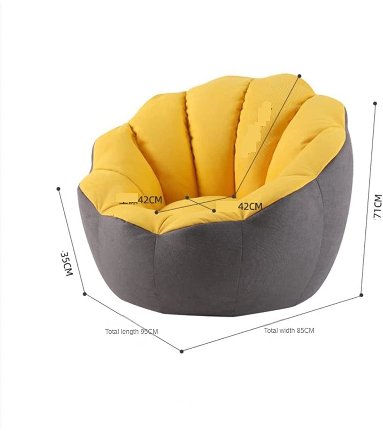 New Thick and Wear-Resistant Bean Bag Chair Huge Single Lazy Sofa Rental House Small Apartment Furniture Placed On The Ground Bean Bag Sofa