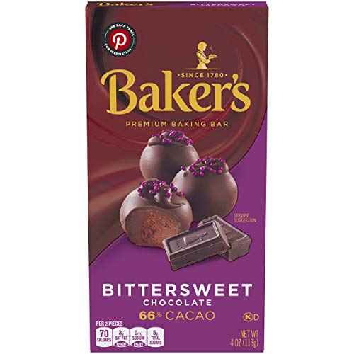 Baker's Premium Bittersweet Chocolate Baking Bar (4 oz Bar)