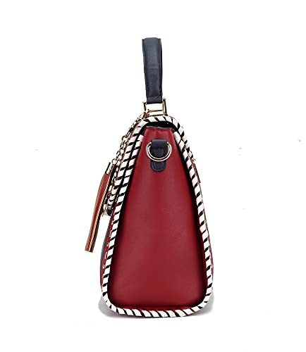 MKF Collection Crossbody Satchel Bags for Women-Shoulder Pocketbook Handbag - Lady Top Handle Tote Purse