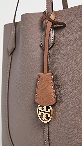 Tory Burch Women's Perry Triple Compartment Tote, Clam Shell, Grey, One Size