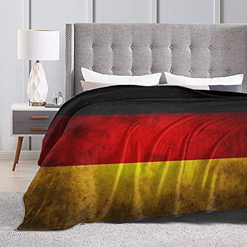 Gffdrings German Flag Fleece Blanket Bed Linen Sofa Blankets Throw Size 50"X40" for Yoga Mats
