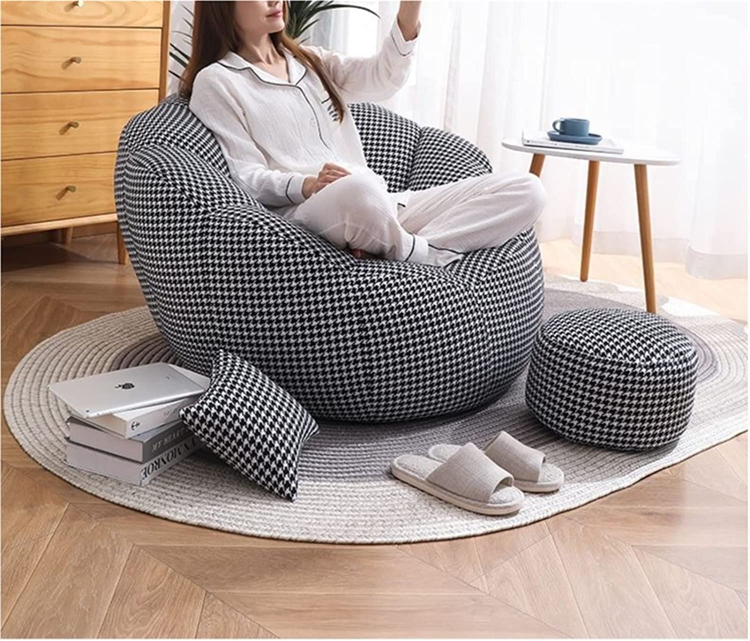 New Thick and Wear-Resistant Bean Bag Chair Huge Single Lazy Sofa Rental House Small Apartment Furniture Placed On The Ground Bean Bag Sofa
