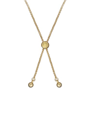 Ted Baker London Melrah Icon Crystal Slider Adjustable Tennis Bracelet for Women (Gold Tone/Erinite Crystal)