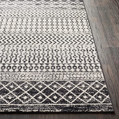 Artistic Weavers Chester Boho Moroccan Area Rug,10' Square,Black